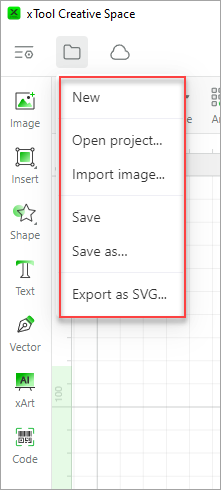 xTool Creative Space (XCS) Editor Function Description – xTool