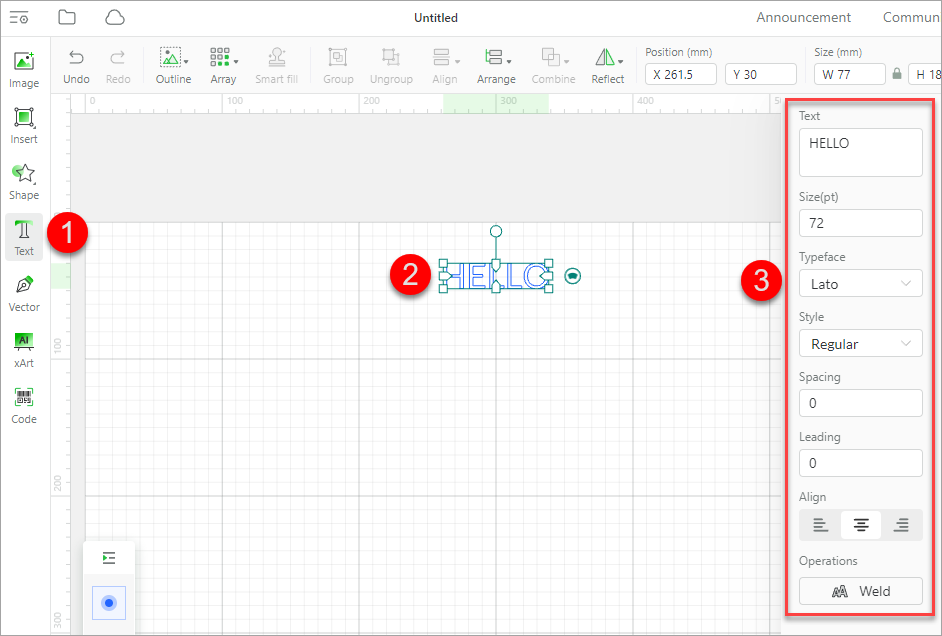 xTool Creative Space (XCS) Editor Function Description – xTool
