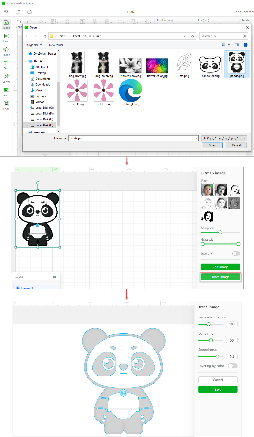 xTool Creative Space (XCS) Editor Function Description – xTool
