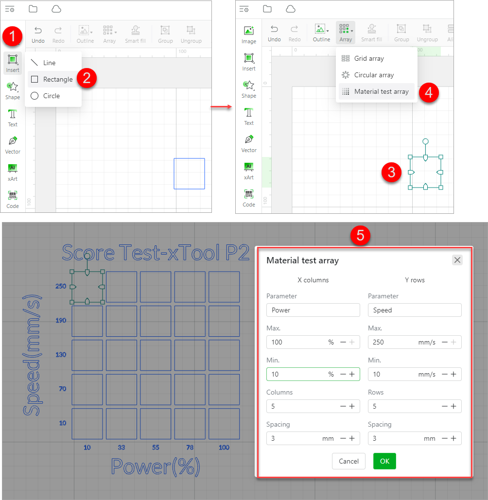 xTool Creative Space (XCS) Editor Function Description – xTool